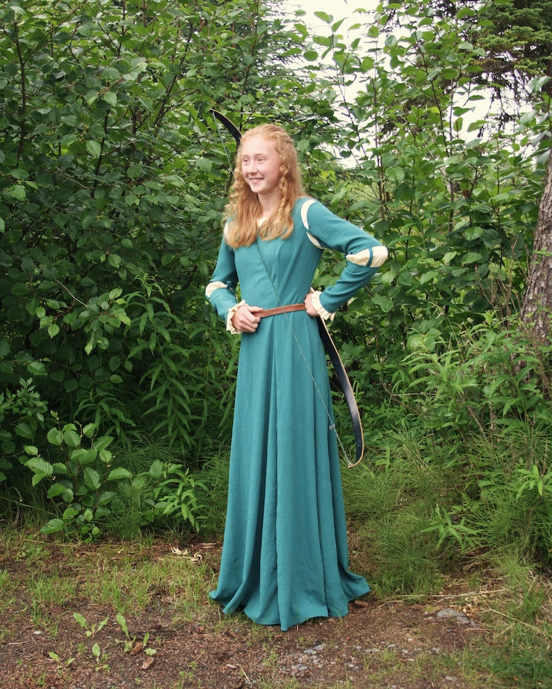 Everyday Princess Merida Green Dress Costume Made to Order - Etsy
