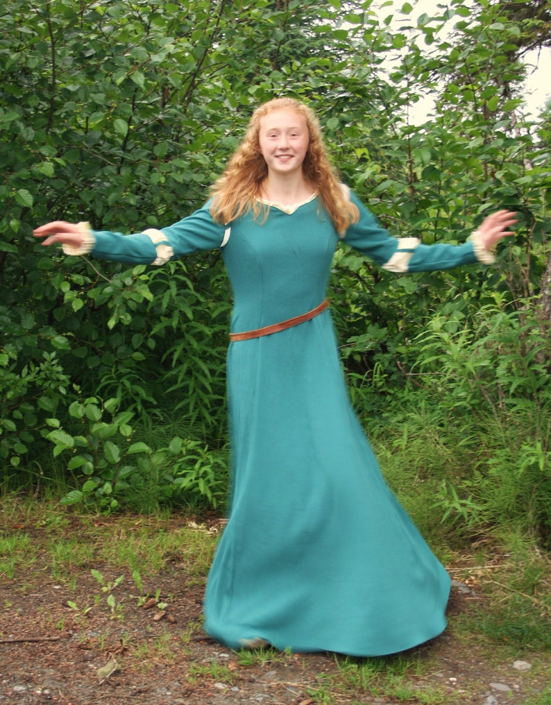 Everyday Princess Merida Green Dress Costume Made to Order - Etsy
