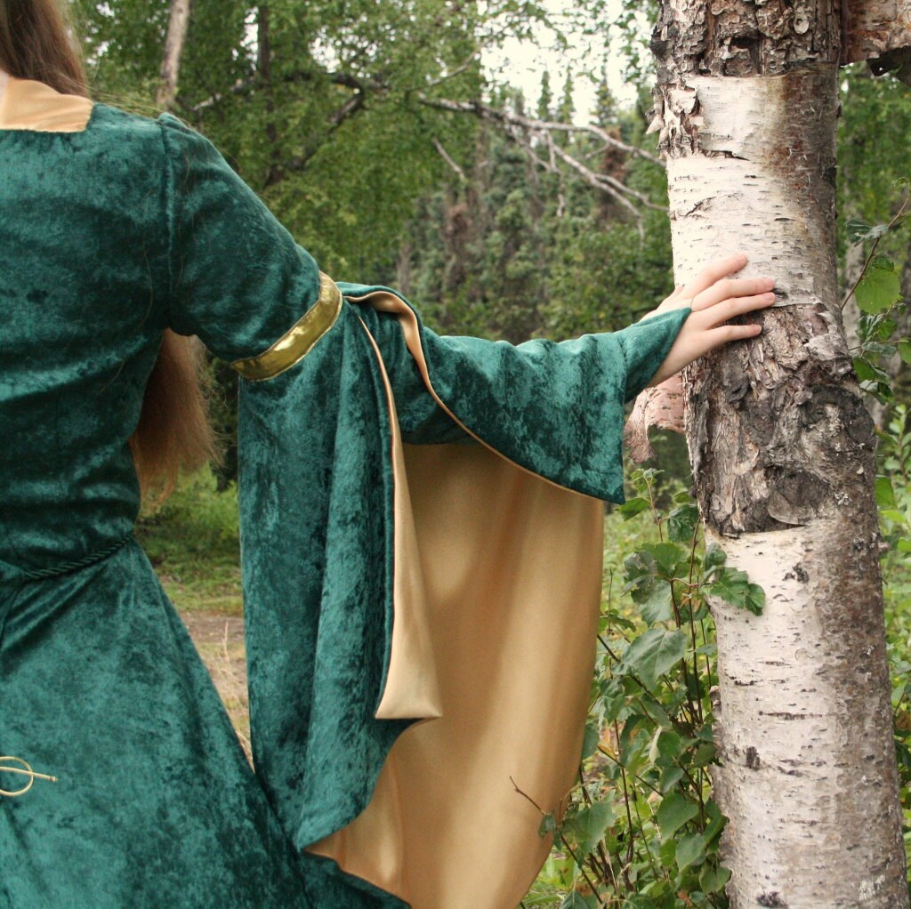 Medieval Velvet Gown Costume, Women's Small, Made to Order, Choose Your ...
