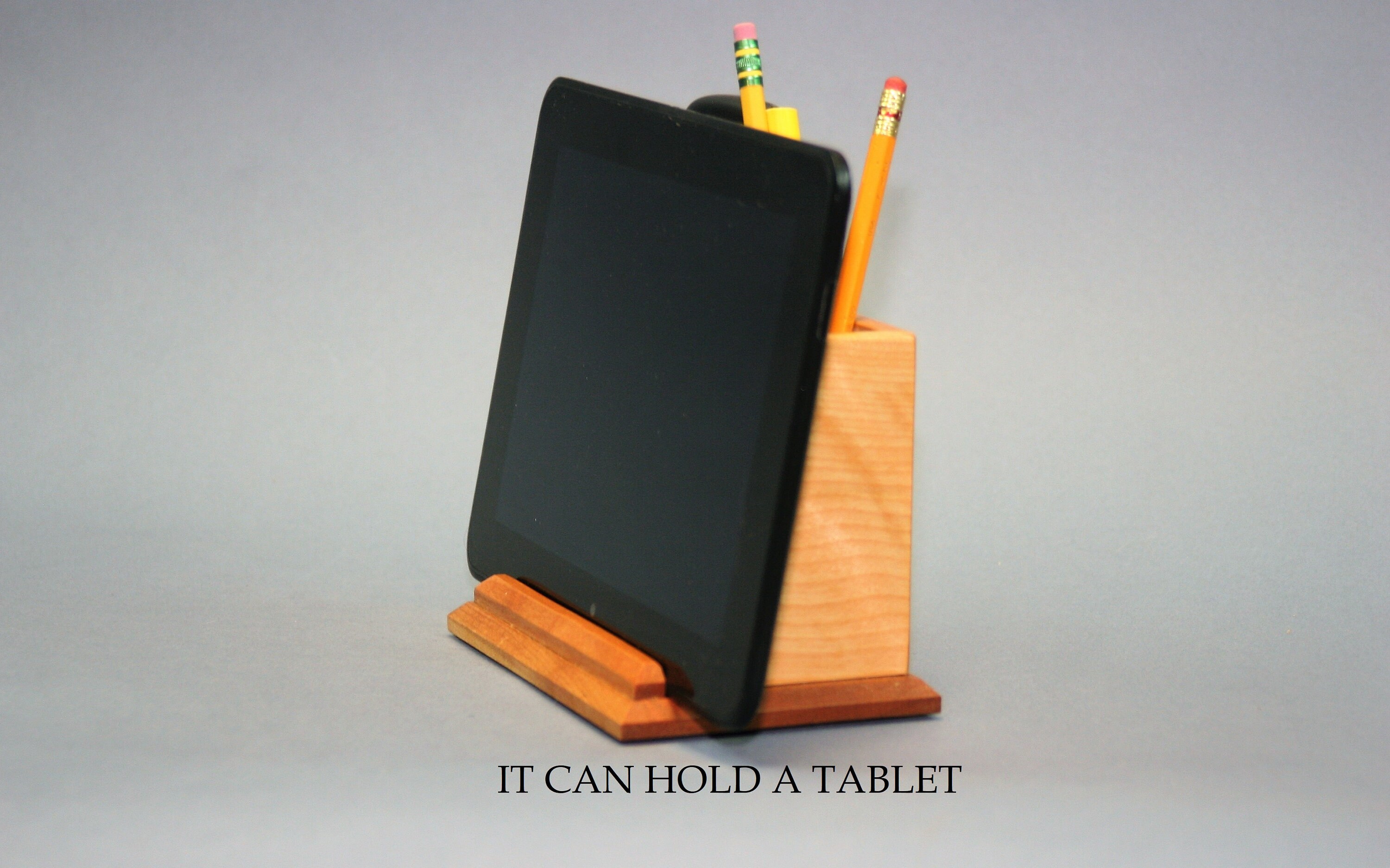 Ebony Veneer and Live Edge Walnut Phone Stand / Desk Accessory - Etsy