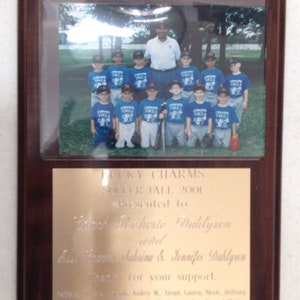 Team Picture Plaque - Etsy