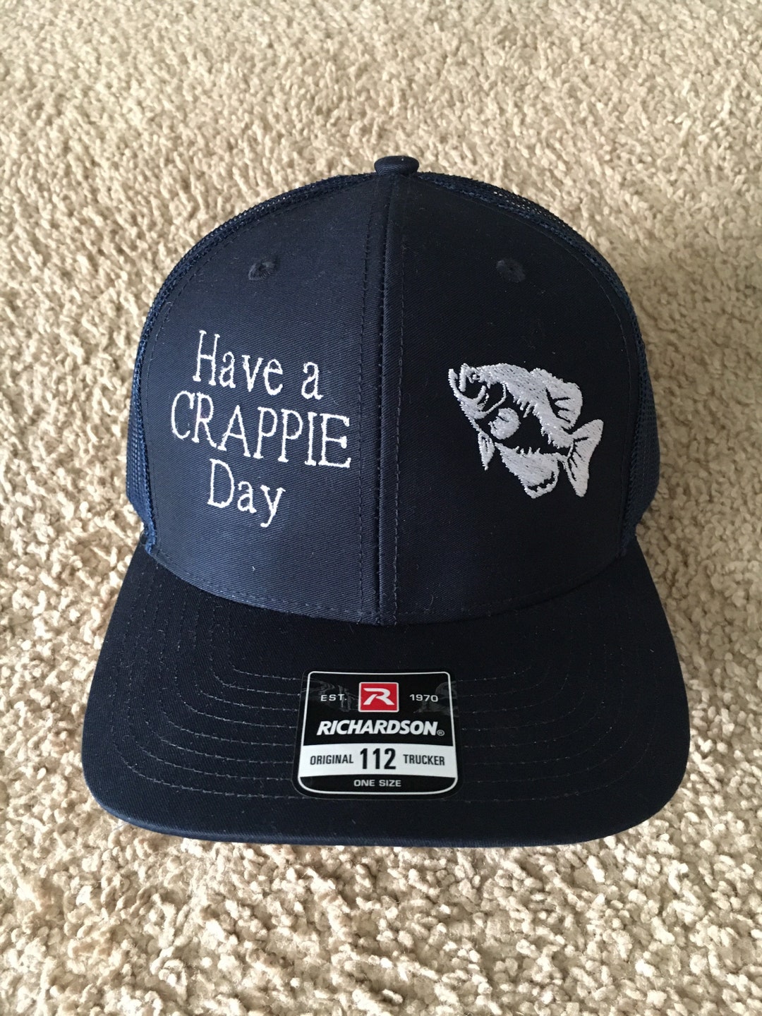 Have a CRAPPIE Day. Fishing Cap - Etsy
