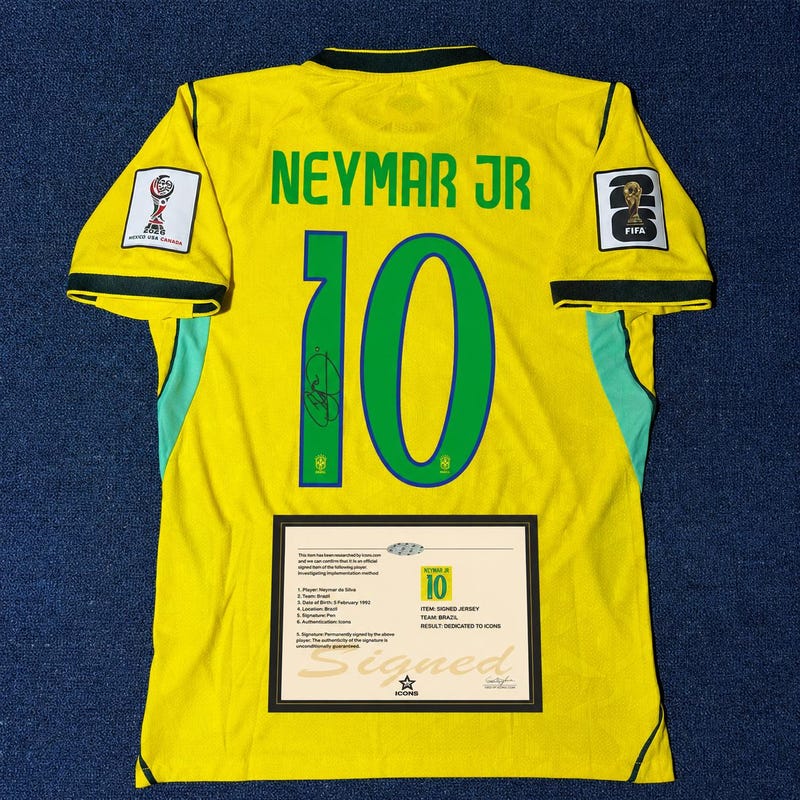 Signed Brazil Jersey - Etsy