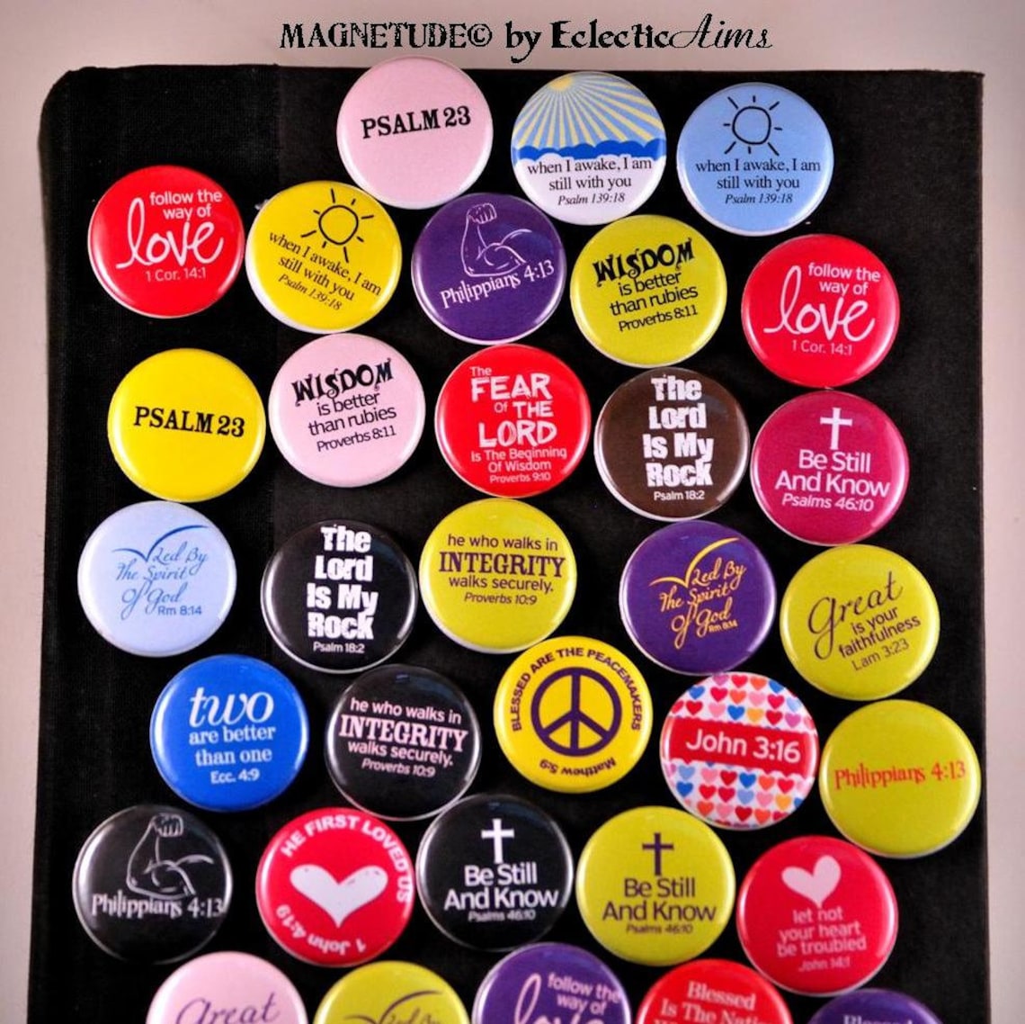 Bible Verse Pin Inspirational Button Pin Scripture Pin | Etsy