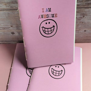 I Am Awesome Journal, Self Help Guide, Anxiety Relief, 80 Page Zine ...