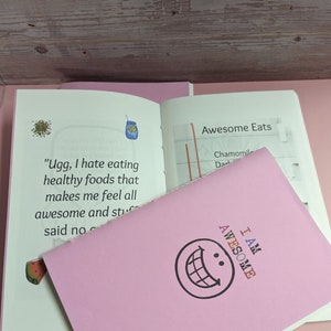 I Am Awesome Journal, Self Help Guide, Anxiety Relief, 80 Page Zine ...