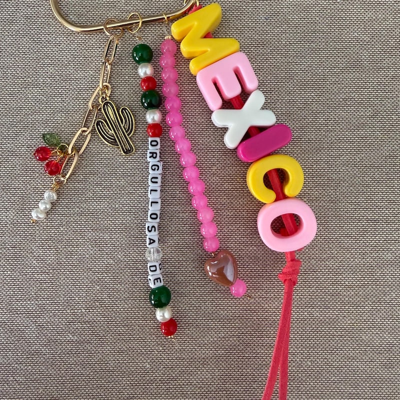 Mexico Bead Keychain - Etsy