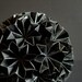 Black Paper Star Sculpture 5.5 Paper Ball of Stars Origami Kusudama ...