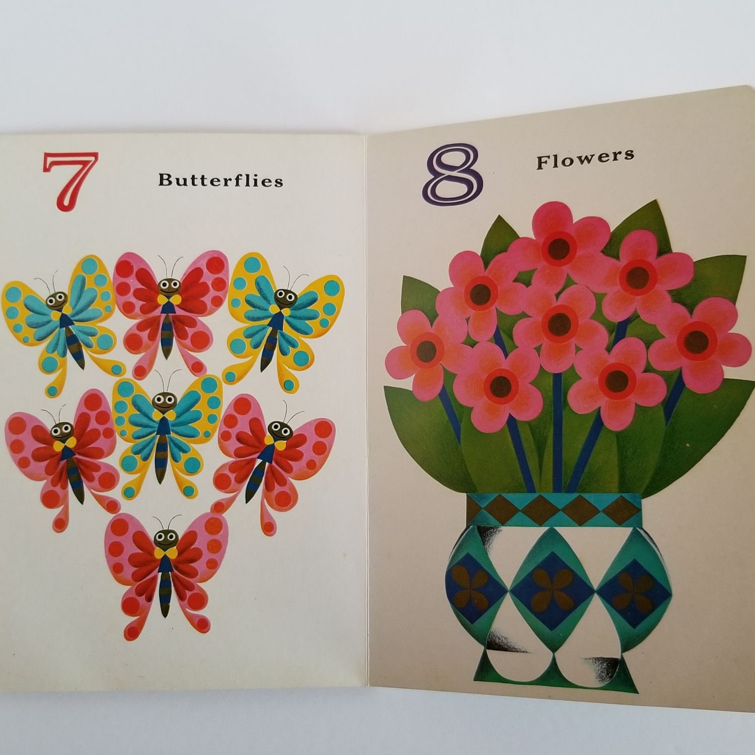 Baby's Counting Book - Vintage Educational Illustrated Childrens ...