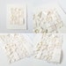 XO Origami Paper Collage White or Ivory Origami Art W - Etsy
