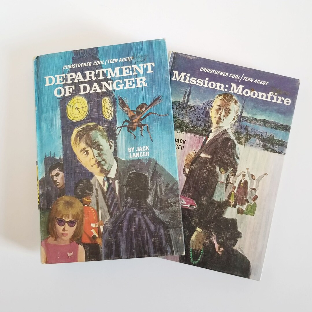 Christopher Cool Teen Agent - Vintage Blue Hardcover Book - Jack Lancer ...
