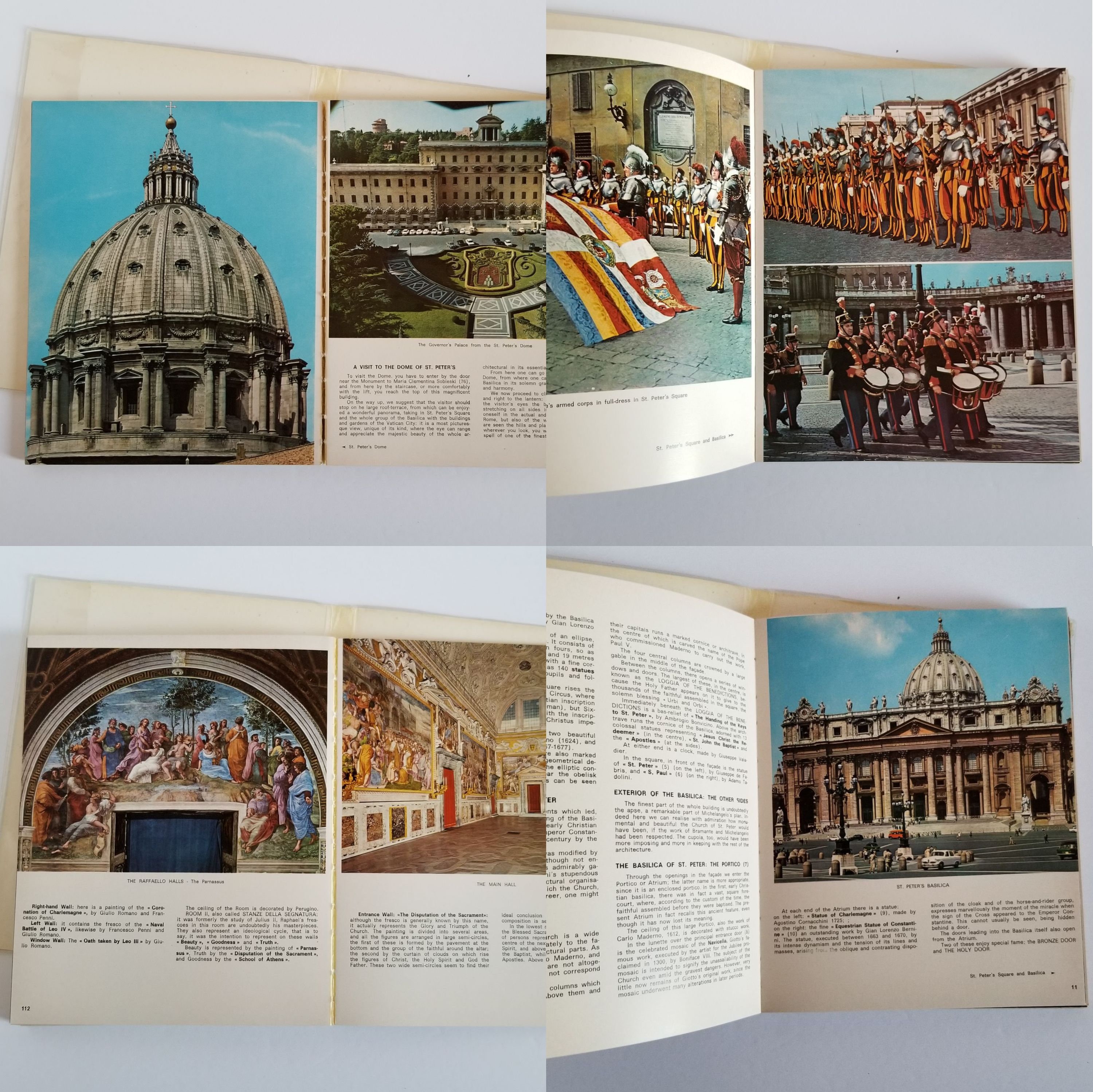 Vatican City Travel Guide Book Vintage Italian Art & - Etsy UK
