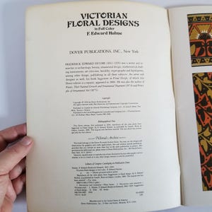 Victorian Floral Designs in Full Color Vintage F Edward Hulme Softcover ...