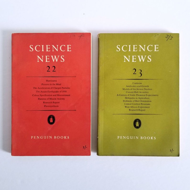 Science News Set of 11 Vintage Penguin Paperback Books - Etsy