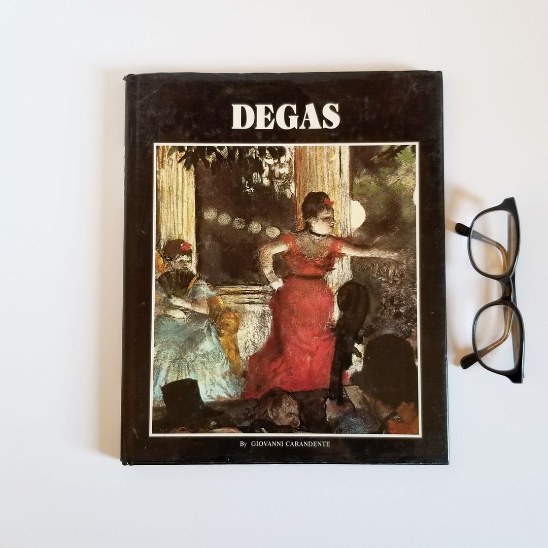 Edgar Degas Art Book Vintage Black Hardcover Book - Etsy