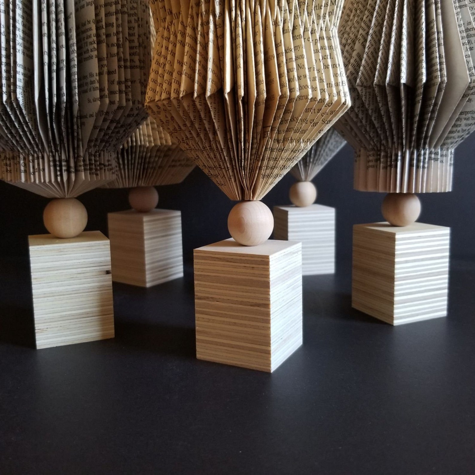 Book Paper Cog Sculpture Paper Topiary Centerpiece Book - Etsy