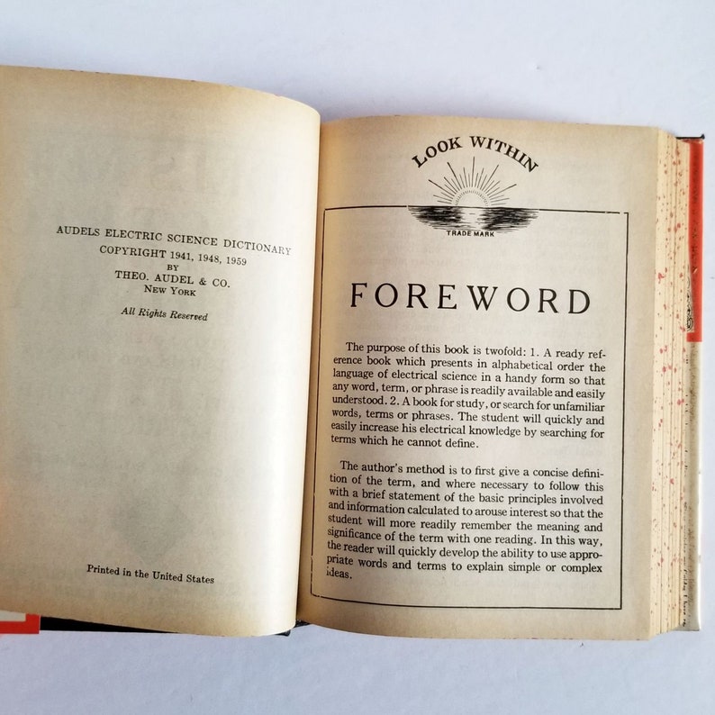 Set of 2 Vintage Audel's Books - Television Service Manual & New ...