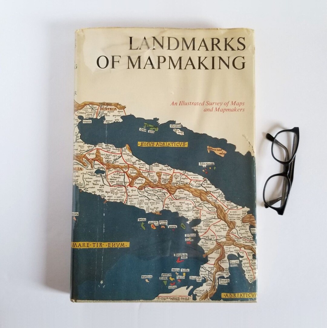 Landmarks of Mapmaking Vintage Illustrated Grey Hardcover Book W ...