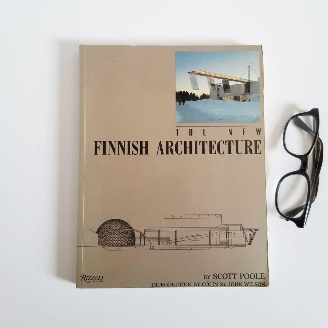 The New Finnish Architecture - Vintage Illustrated Grey Softcover Book ...