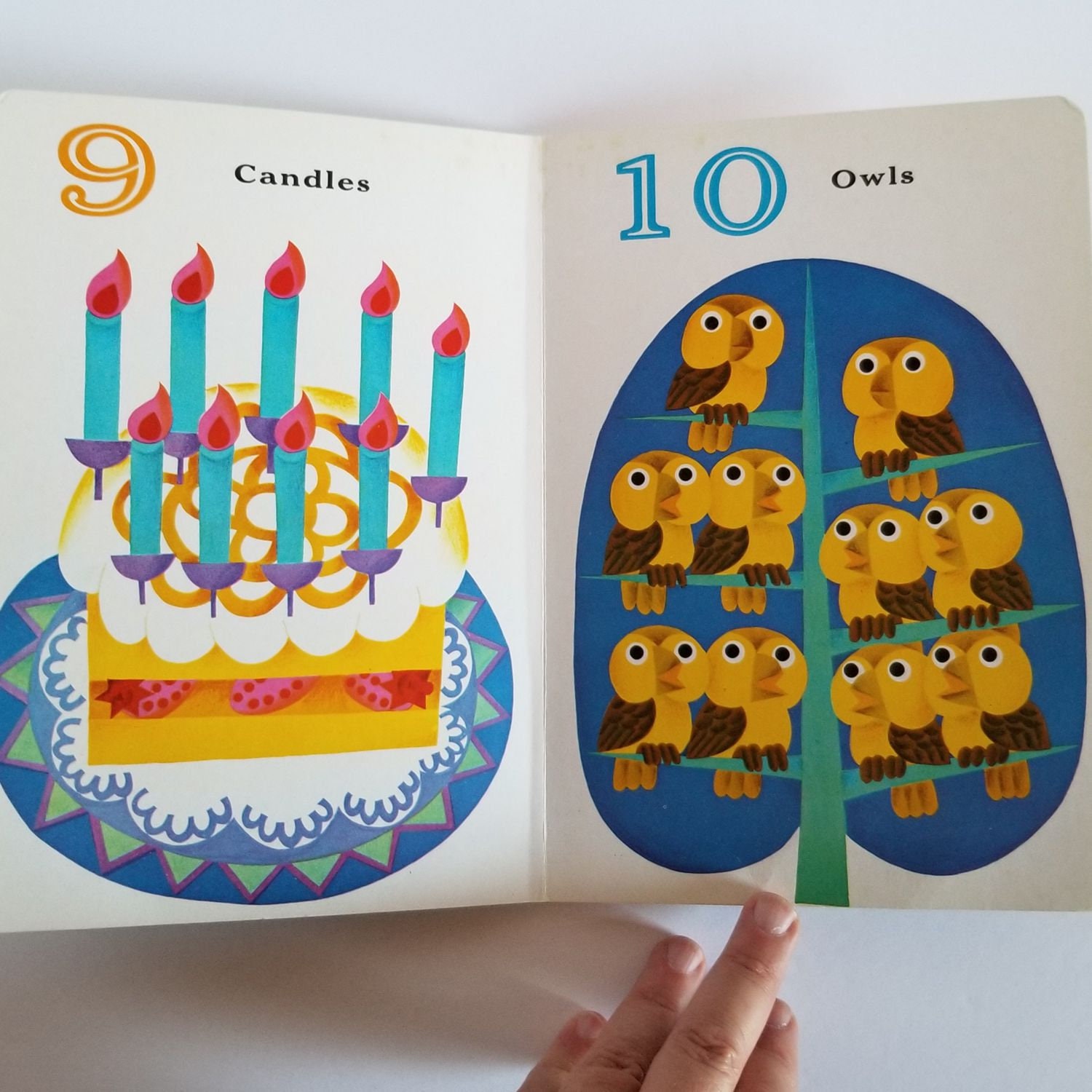 Baby's Counting Book - Vintage Educational Illustrated Childrens ...