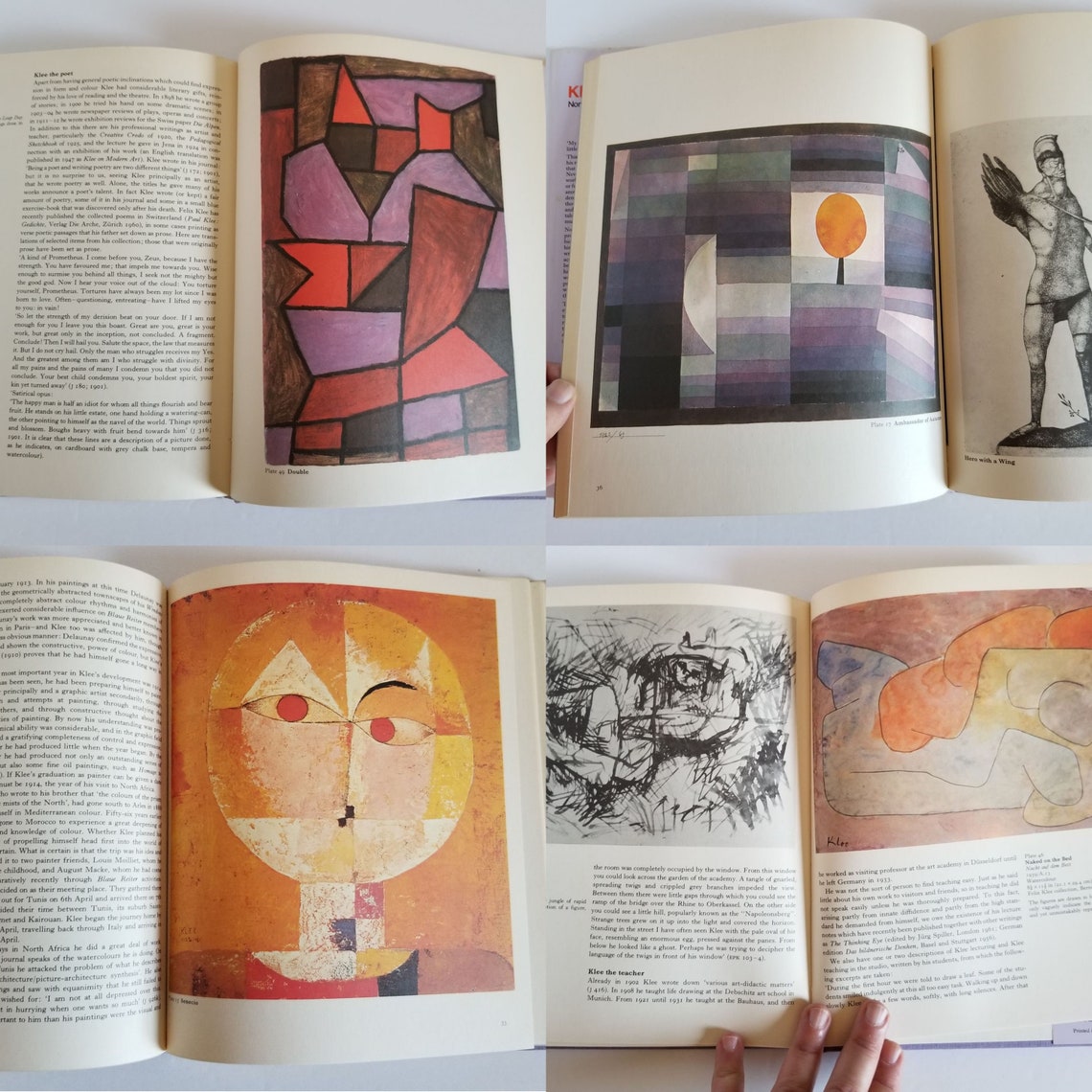 Paul Klee Art Book Vintage Purple Hardcover Book Norbert - Etsy
