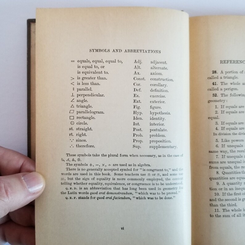 Solid Geometry Text Book Antique 1913 School Math Textbook - Etsy