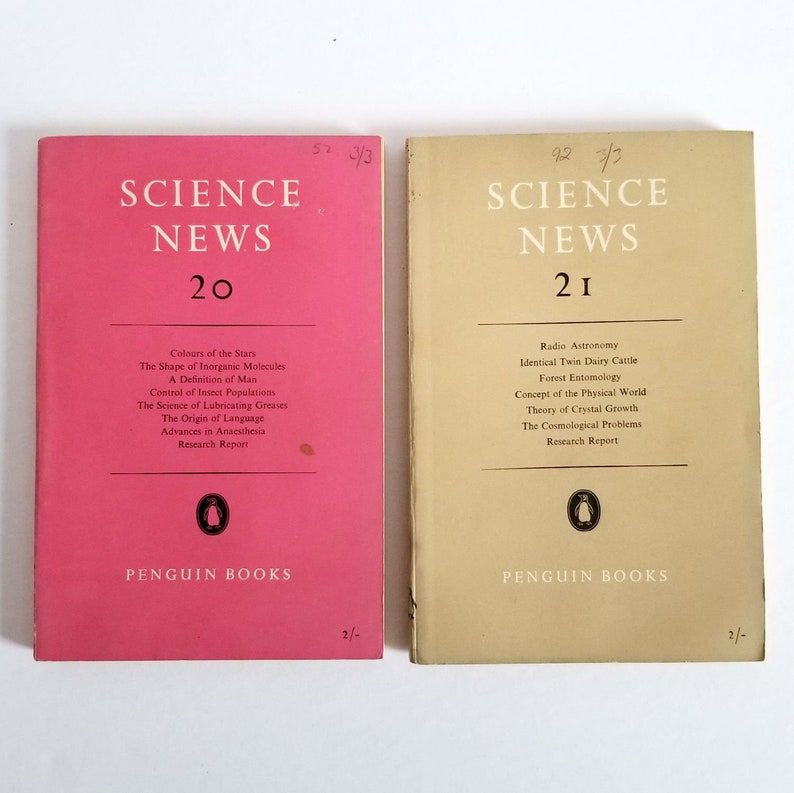 Science News Set of 11 Vintage Penguin Paperback Books - Etsy