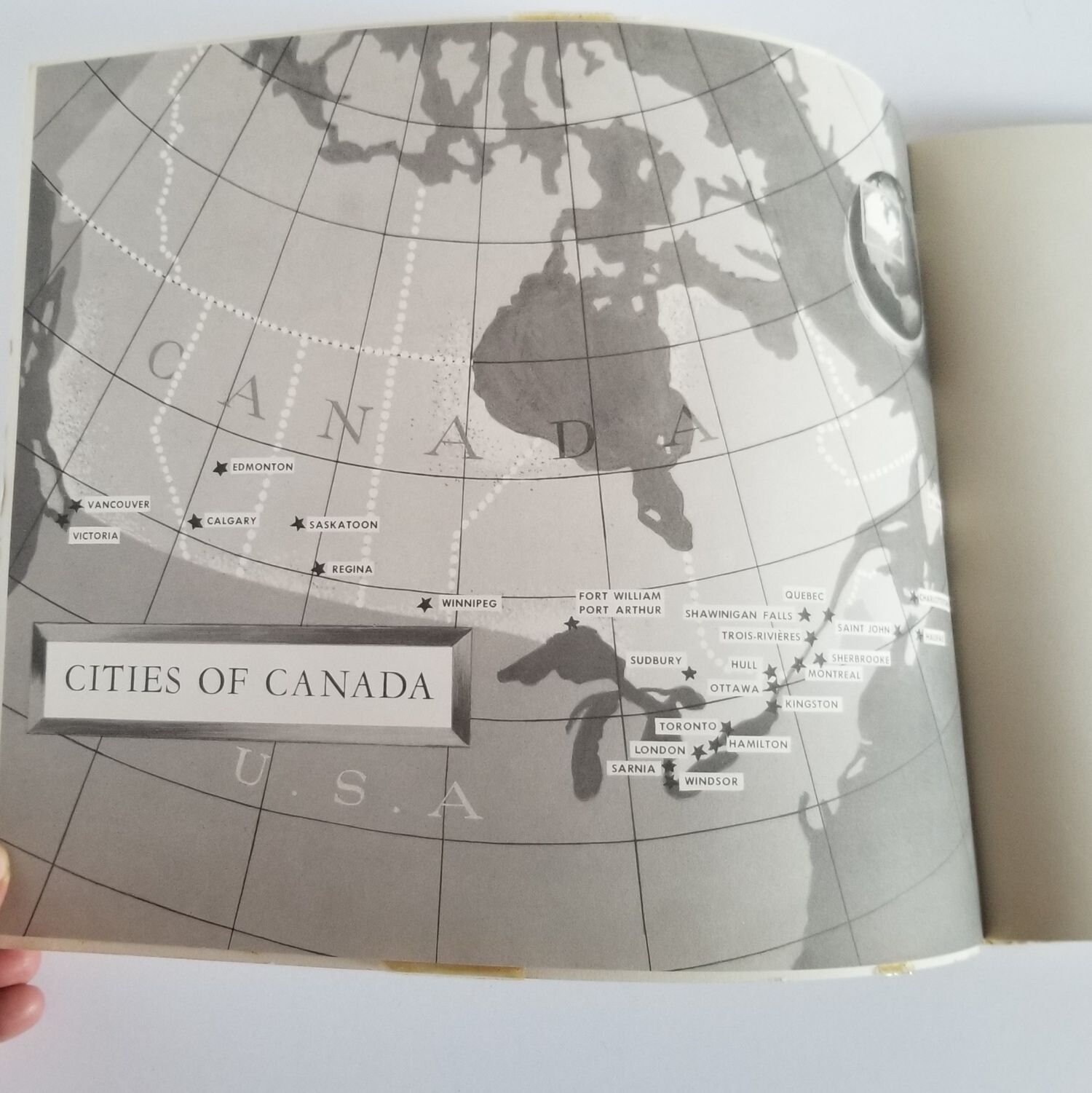 Cities of Canada - Vintage Illustrated Canadian Art Book W 26 Cityscape ...