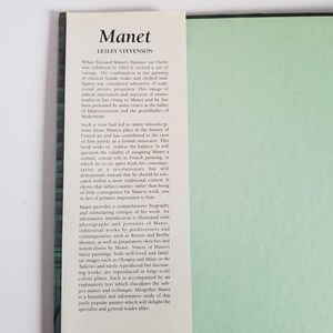 Édouard Manet Art Book - Vintage Illustrated Art History Book - Black ...