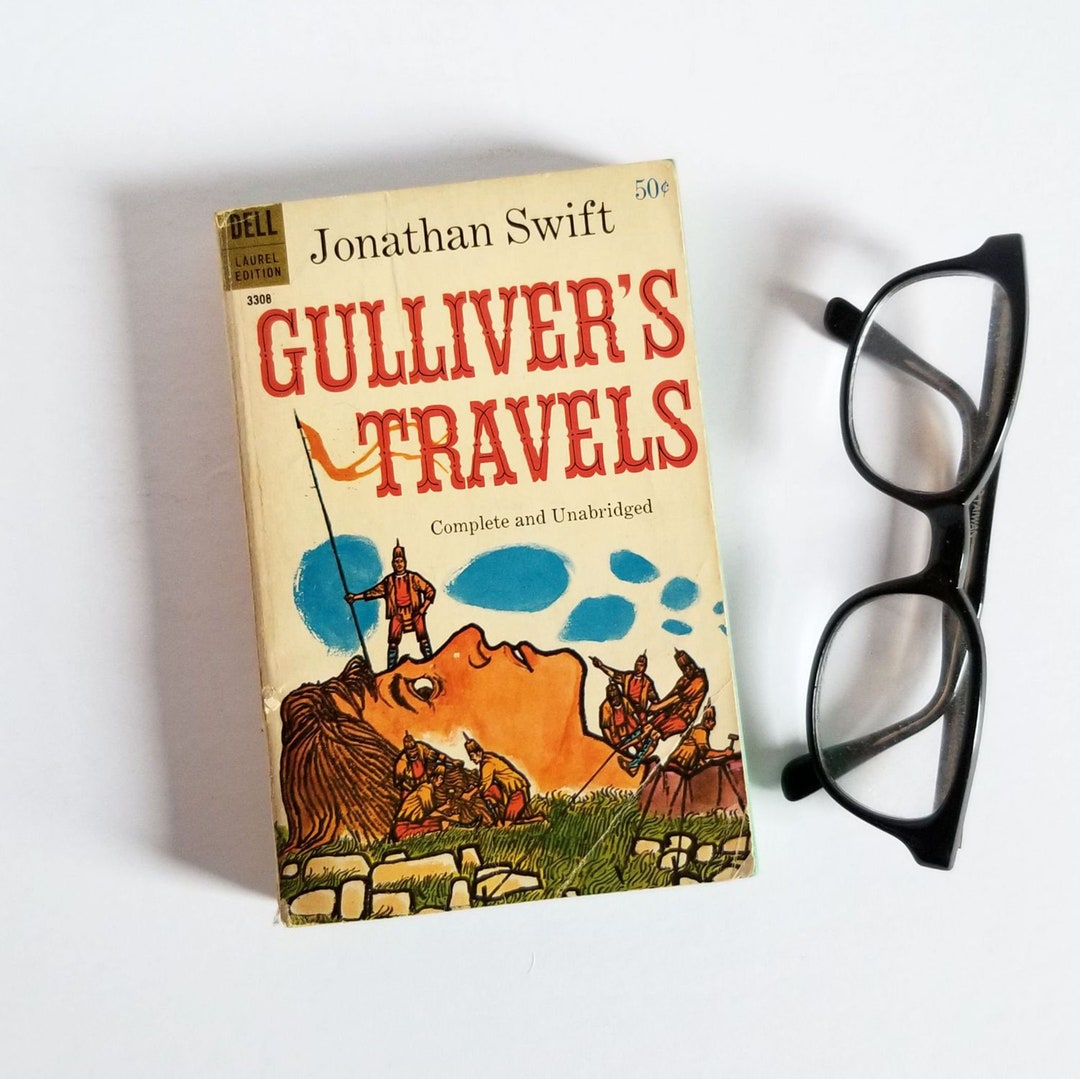 Gulliver's Travels - Jonathan Swift - 60s Vintage Dell Paperback Book ...