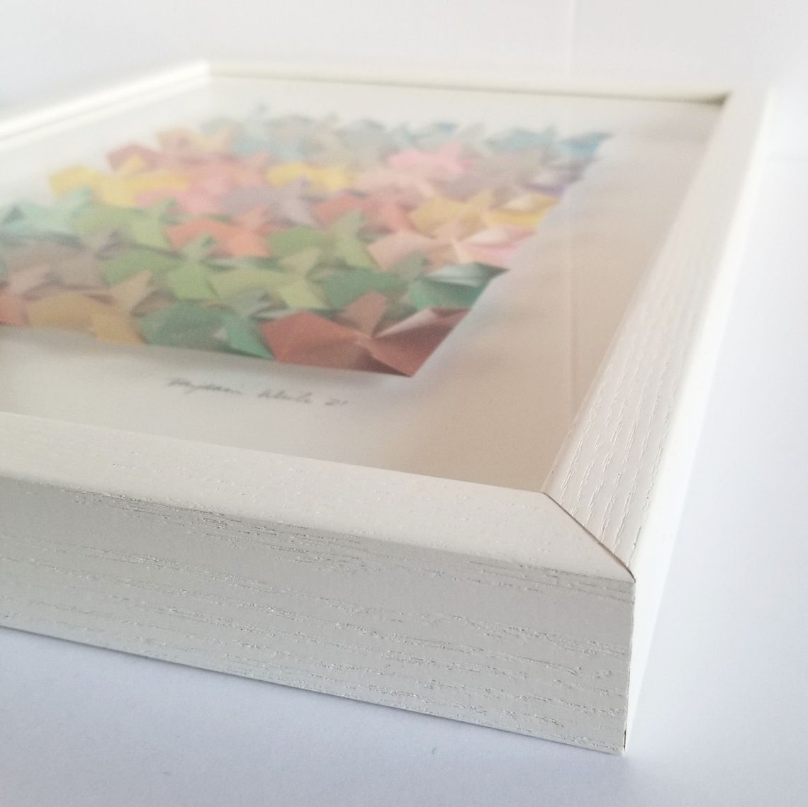 Pixelated Flower Garden Landscape Colorful Origami Art - Etsy