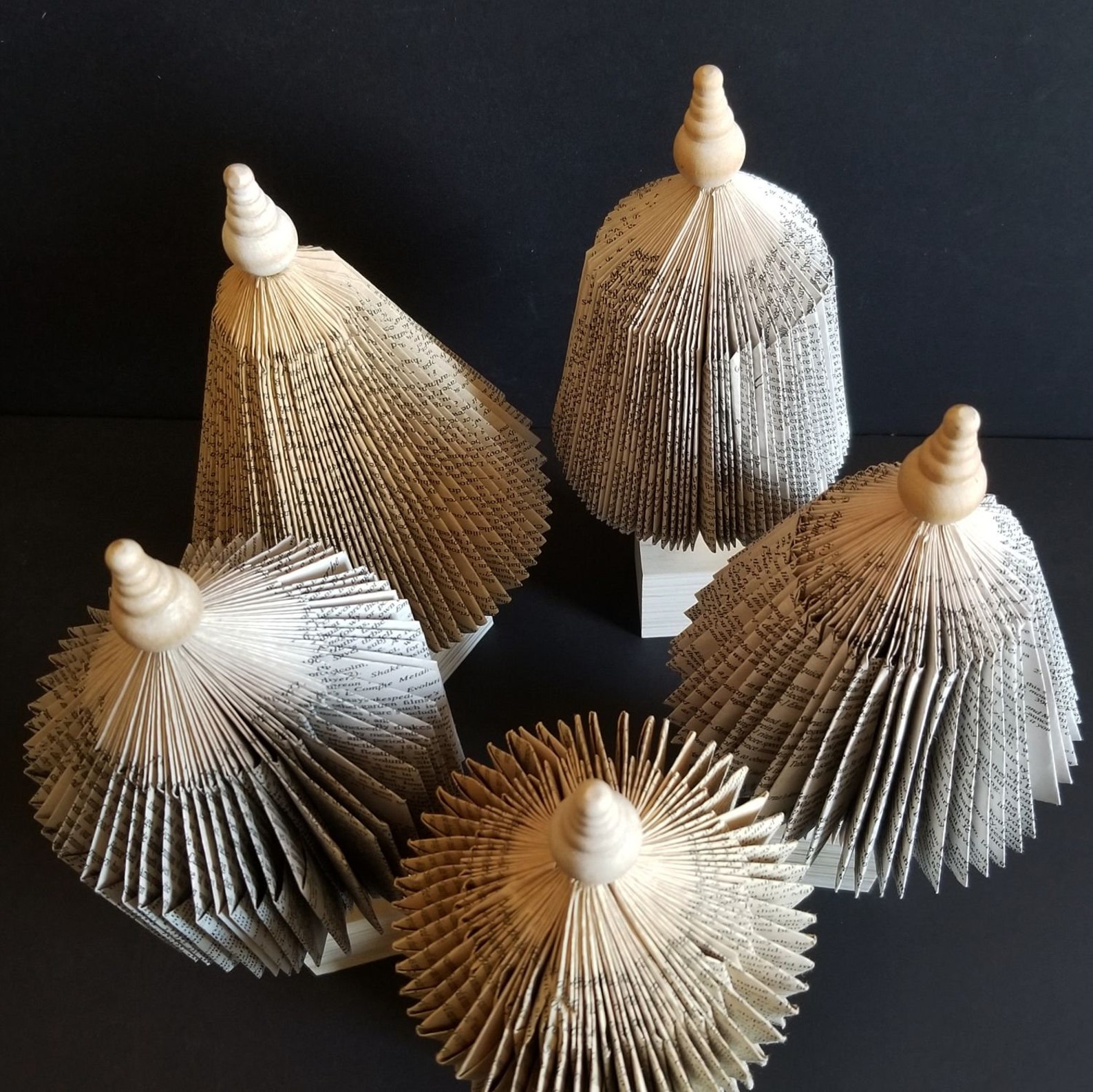 Book Paper Cog Sculpture Paper Topiary Centerpiece Book - Etsy