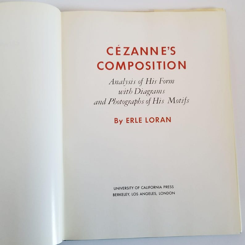 Paul Cezanne's Composition - Vintage Art Process Book - Erle Loran ...