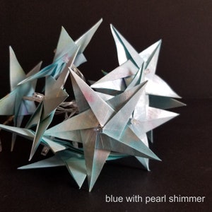 Origami Star Lights Garland - 6 Foot Strand of LED Lights on Timer W 10 ...