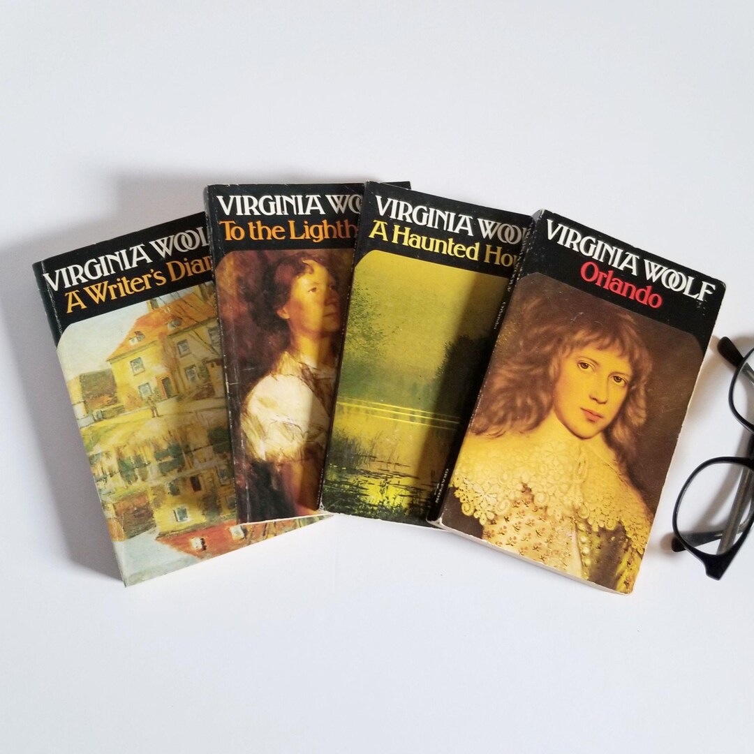 Set of 4 Virginia Woolf Novels - Vintage Paperback Books - Orlando ...