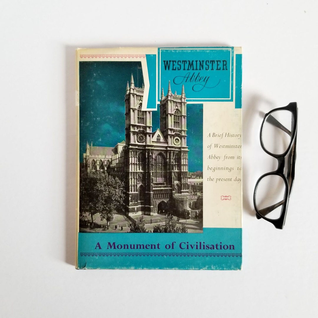 Westminster Abbey - Vintage Illustrated Blue Hardcover Book - A ...