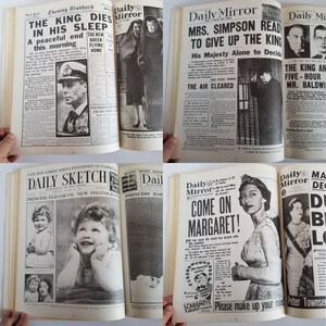 Great Royal Front Pages - Vintage Blue Softcover Book - British Royal ...