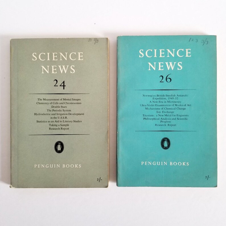 Science News Set of 11 Vintage Penguin Paperback Books - Etsy