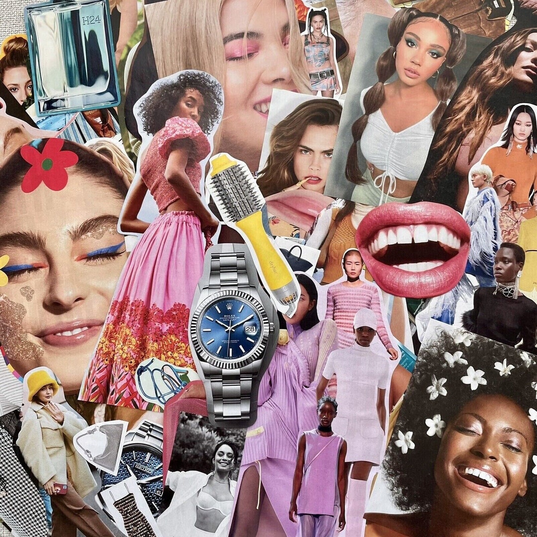 BEAUTY & FASHION Magazine Photo Clippings Cutouts - Junk Journal ...