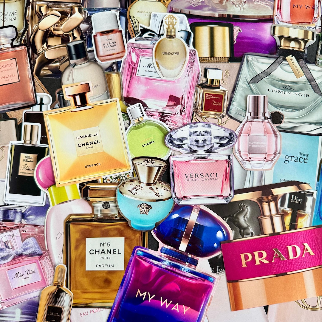 25pc Perfume Fragrance Bottle Magazine Clippings - Junk Journal / Mixed ...