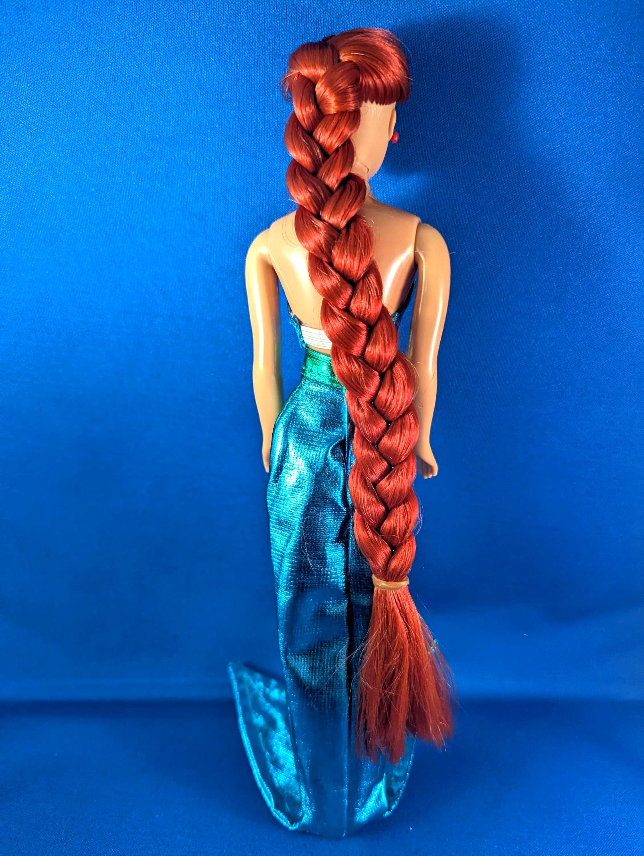 Little Mermaid Barbie-like Doll With Iridescent Tail, Ariel Long ...