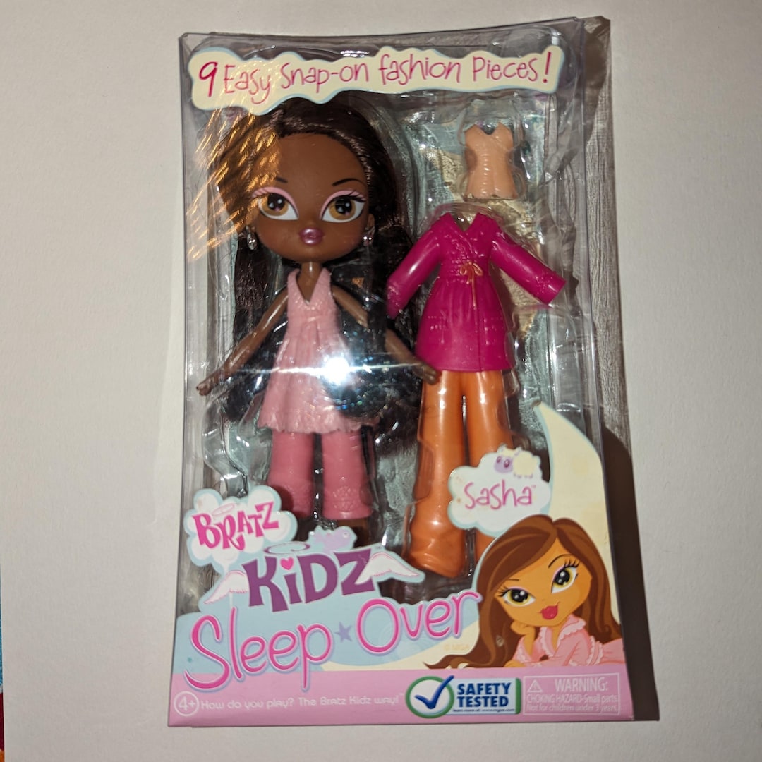 Bratz Kidz Sleep-over Sasha Doll Snap-on Clothes NIB NRFB Vintage - Etsy