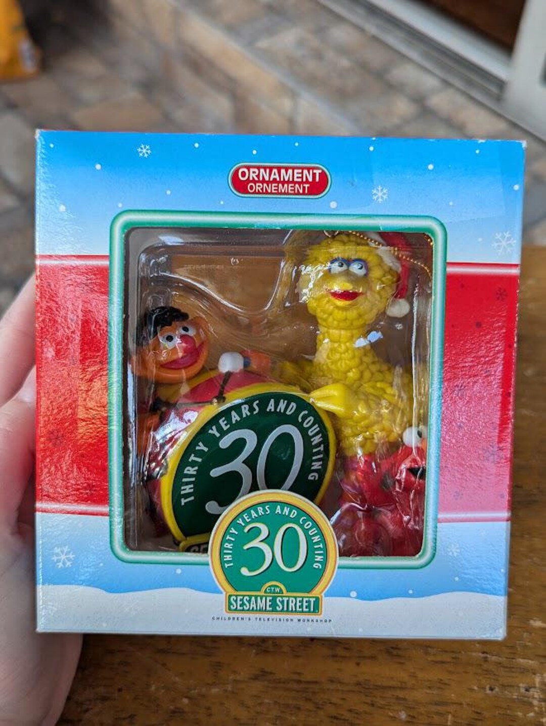 Sesame Street 30th Anniversary Ernie, Big Bird & Elmo Ornament Kurt S ...