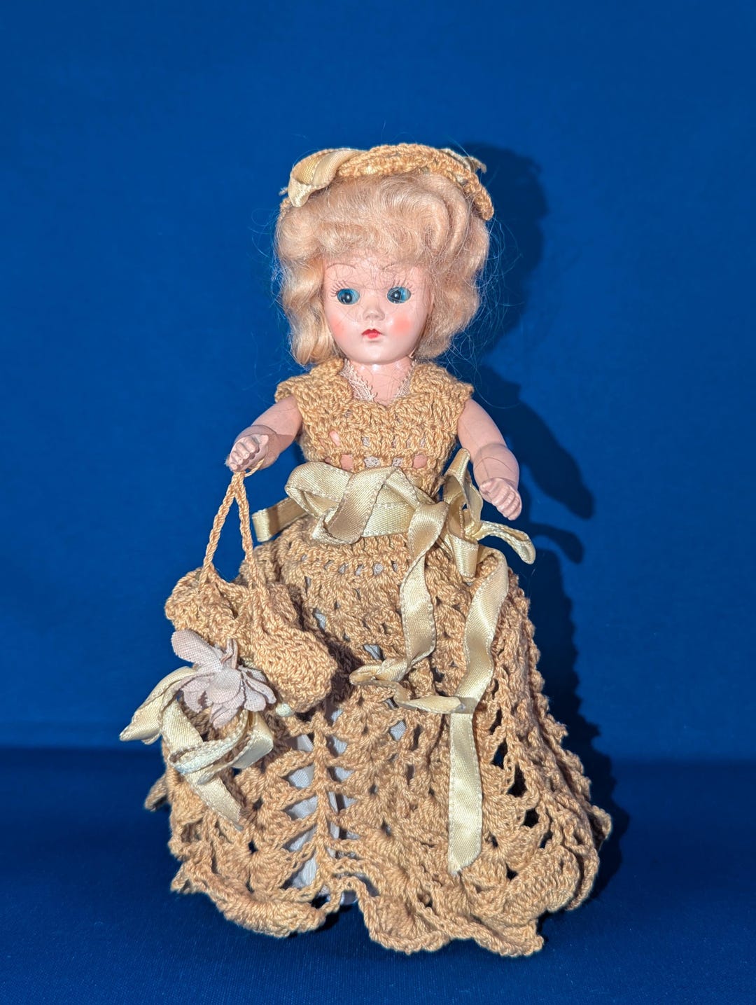 Duchess Doll Co 1948 7" Doll - Blond Hair, Blue Sleepy Eyes, Dull ...