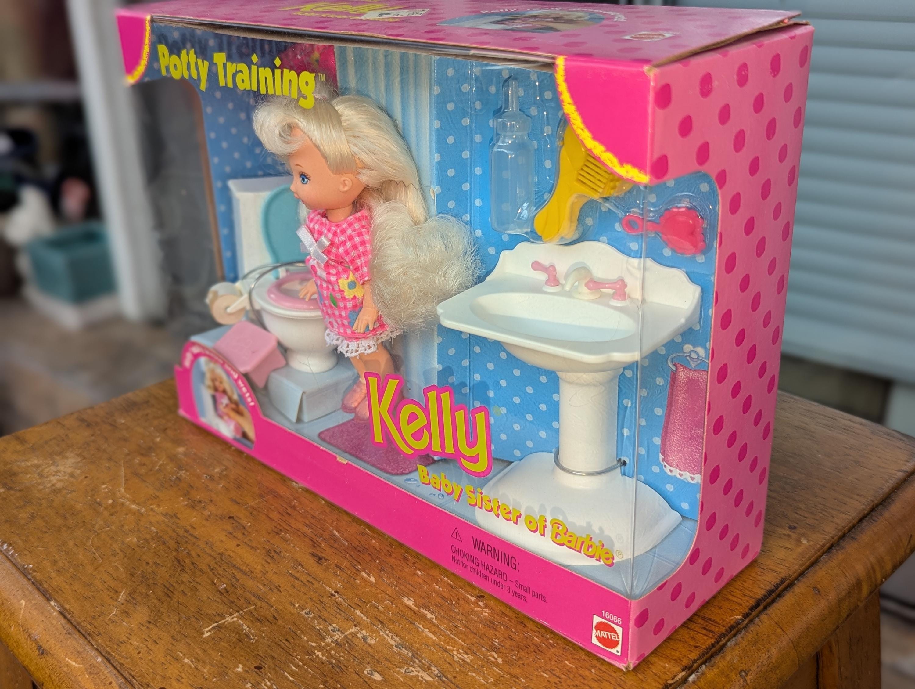 1996 Potty Training Kelly Blonde EN Vintage Mattel Play Set 16066 NRFB ...