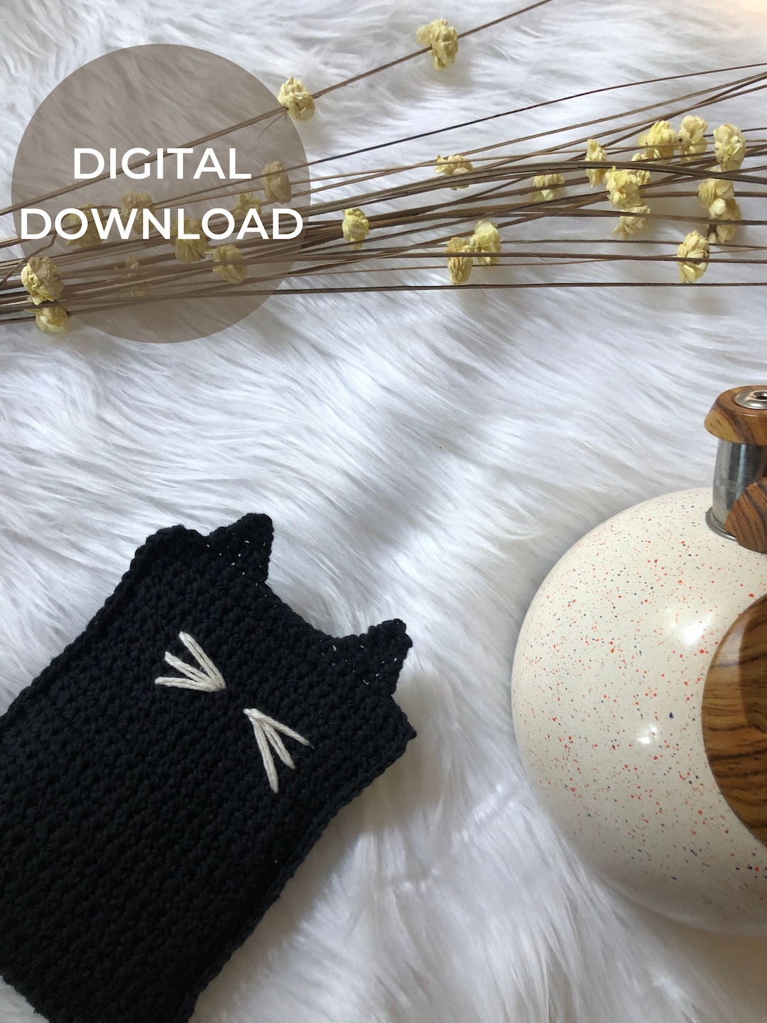 Heating Pad Crochet Pattern | Cat Crochet Pattern | Crochet Rice Pack ...