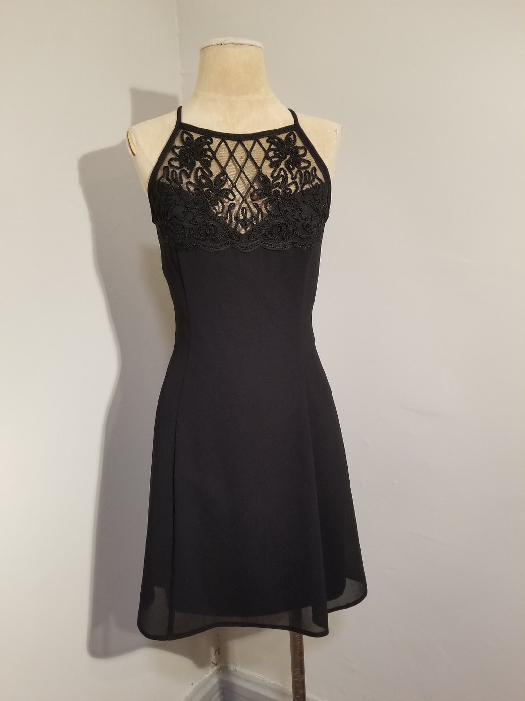 JESSICA MCCLINTOCK DRESS // Vintage 90's Little Black - Etsy