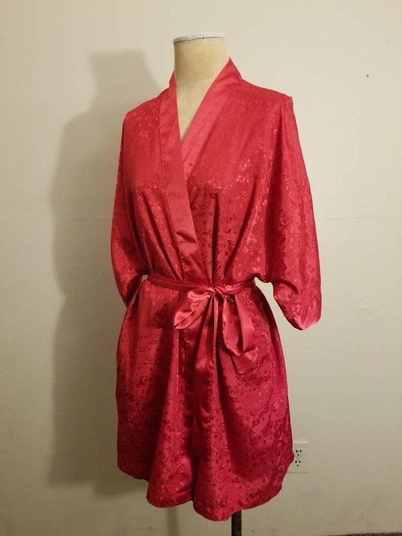 CONTESSA DI ROMA Lingerie Set // 80s Sexy Red Teddy Nightgown | Etsy