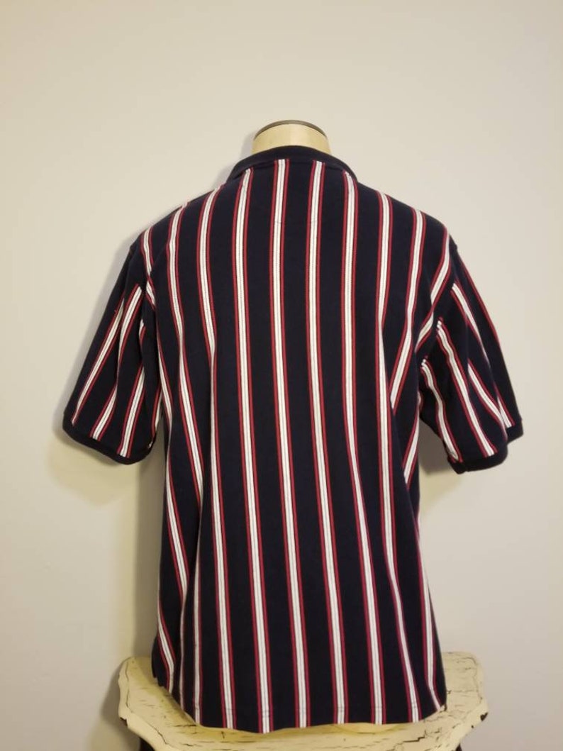 BASIC EDITIONS POLO / Vintage 90's Men's Polo Shirt Red White Navy Blue ...