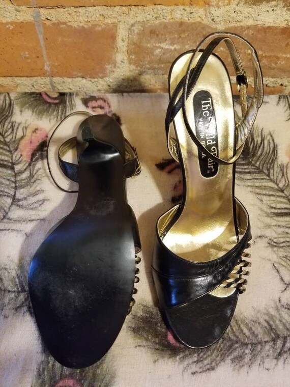 NOT FOR SALE // The Wild Pair 70's Studio 54 Heels Bl… - Gem